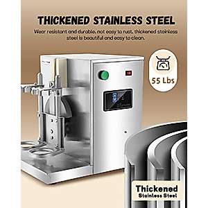 Moonshan Automatic Milk Tea Shaker Machine 360° for Bubble Tea Boba Tea Electric Milk Tea Shaking Machine Juice Coffee Milk Wine Cocktail Double Cup 350ml-750ml with PC Cups