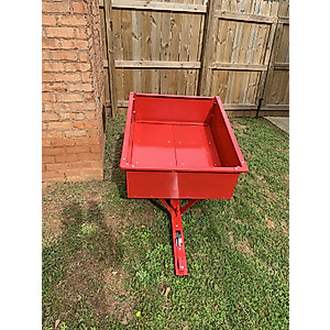 Haul Master 10 Cu. Ft Dump Tilt Trailer Cart for Lawn Garden with Removable Tailgate 600 lb Capacity