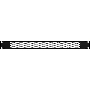 NavePoint 1U Blank Rack Mount Panel Spacer with Venting for 19-Inch Server Network Rack Enclosure Or Cabinet Black