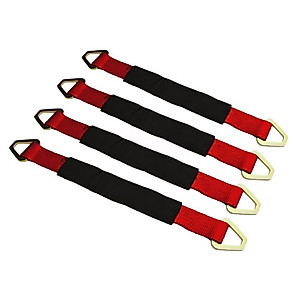 24" Red Axle Straps (4 Pack)