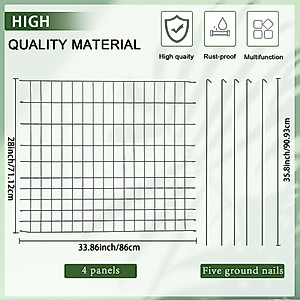 Hicarer Large Garden Wire Compost Bin 34''Lx34''Wx28''H Metal Wire Compost Bin Compost Bins Outdoor Detachable into a Fence for Organic Waste Composting Garden Leaves Fast Creation of Fertile Soil