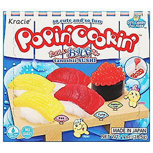Kracie Popin' Cookin' DIY Candy Sushi Kit, No Bake, 1 Ounces (Pack Of 1)