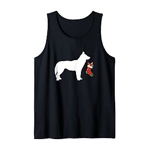 Siberian Husky Christmas Stocking Stuffer Dog Tank Top