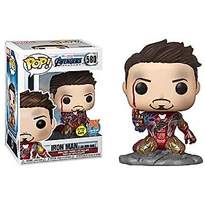 PX Previews Exclusive Pop Endgame: I Am Iron Man Glow in The Dark #580 Vinyl Figure Deluxe (Bundled with EcoTek Protector Box)