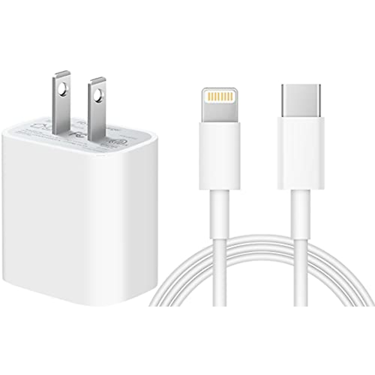 iPhone 14 13 12 11 Super Fast Charger [Apple MFi Certified ]High Speed Charger 20W PD USB-C Wall Charger 6FT Cables Compatible with iPhone 14/14 Pro/14 Pro Max/14 Plus/13/13Pro/12/12 Pro/11/11Pro,iPad