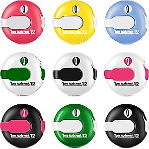 Trnayi 9 Pcs Golf Score Counter Golf Counter Clicker Golf Accessories for Women Men Scoring Keeper with Touch Reset and Clip Attachment to Scorekeeper Glove, 1.2 in (Fresh Colors)