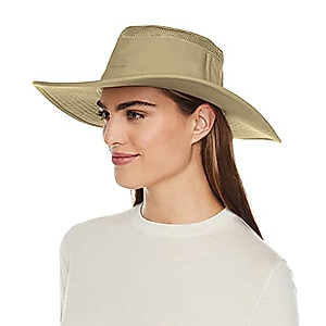 Tilley Mens Womens LTM2 Broad Brim Sun Protection Guaranteed for Life Lightweight Hat Khaki
