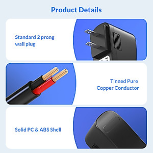 5V 3A 2.5A 2A 1.5A 1A AC Adapter Switching Power Supply Replacement Wall Charger with 8 Tip for Tablets LED Pixel Strip Light CCTV Routers Camera Security System Webcams