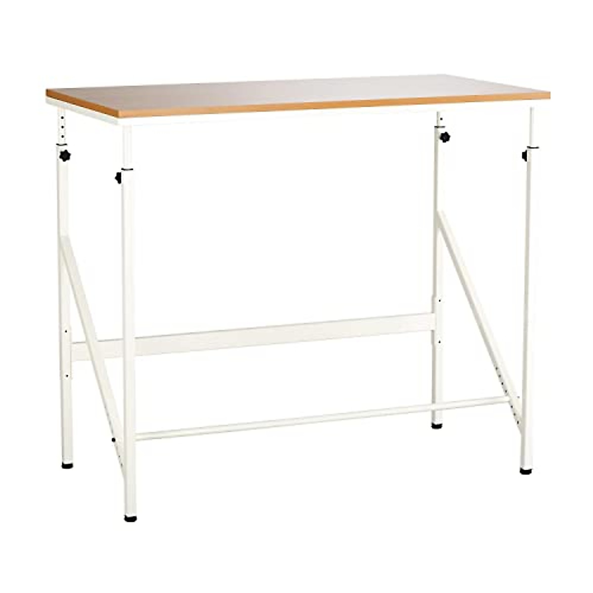Safco Products Sit/Stand Bi-Level Desk, Beech/White