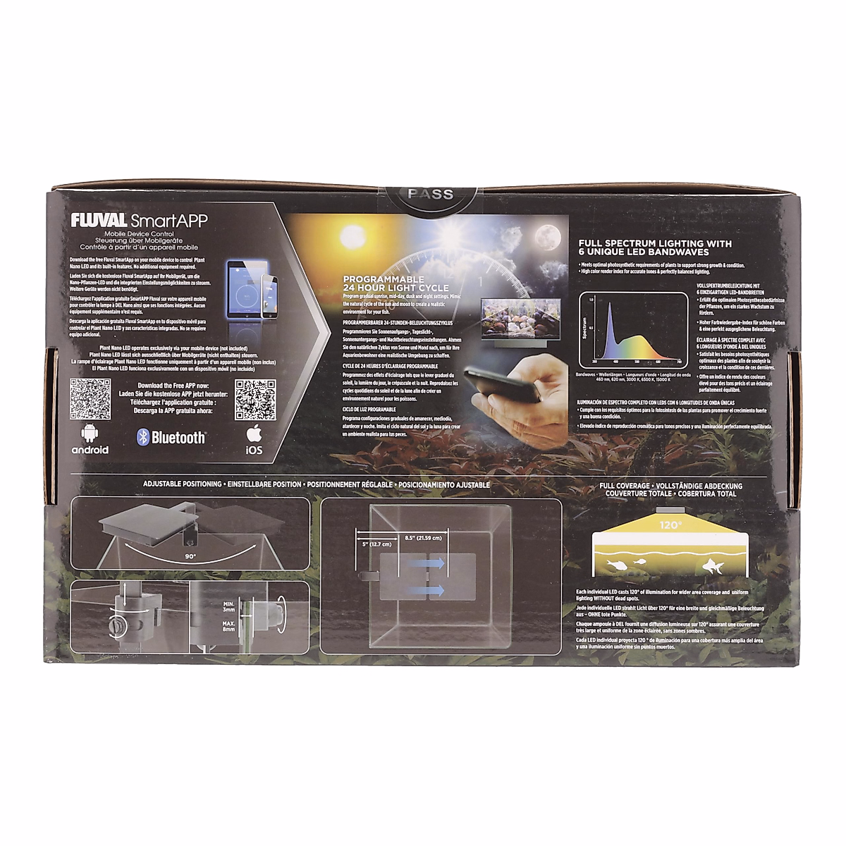 Fluval Plant Nano LED Aquarium Lighting with Bluetooth, 15 Watts