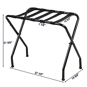Ochine Luggage Rack, Folding Luggage Rack, Folding Suitcase Stand Foldable Suitcase Racks Portable Luggage Rack Suitcase Luggage Rack Single Tier Luggage Holder for Guest Room Bedroom Hotel