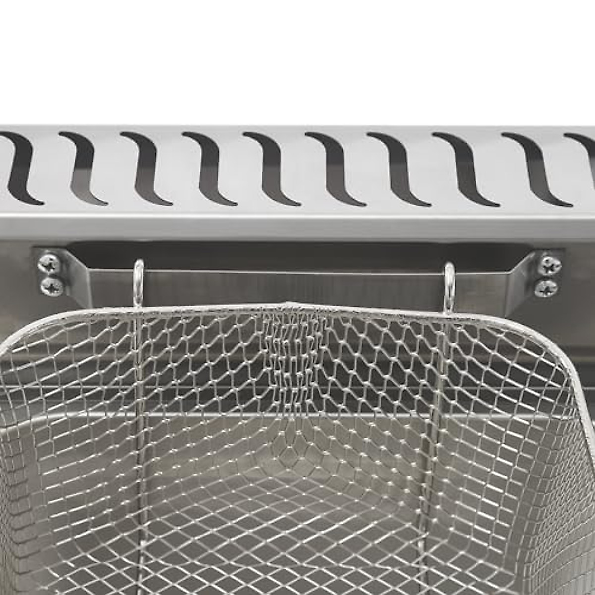 PANEKOLO 10L Commercial Deep Fryer with 2 Baskets and Lid, Countertop Commercial Dual Tank Kitchen Fat Fryer