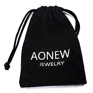 AONEW Wedding Bands for Women Engagement Ring Set White Gold 2Ct Princess White AAA Cz Size 5-10 Size 9