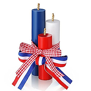 July 4th Patriotic Tiered Tray Decor Patriotic Rustic Firework Decor Memorial Day Wood Signs Fourth of July Centerpieces Independence Day Wooden Table Decoration for Home Tables (Cute Style)
