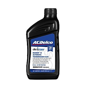 ACDelco GM Original Equipment 10-9243 (88865549) Dexron VI Full Synthetic Automatic Transmission Fluid - 1 qt
