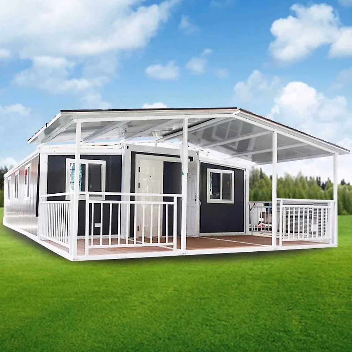 Fast Assembly Furnitures Smart House Prefabricated Container Homes with 2 Bedrooms