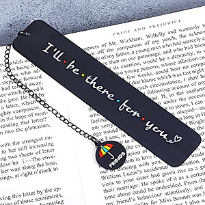 Best Friends TV Show Merchandise Bookmark Gift for Women Men Friends Forever I'll Be There for You for BFF Couples Dad Mom Christmas Valentines Birthday Graduation Friendship Present