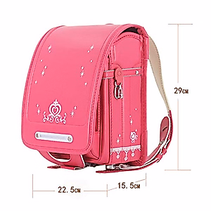 randoseru backpack ransel automatic janpanese school bag for kids PU leather waterpoof