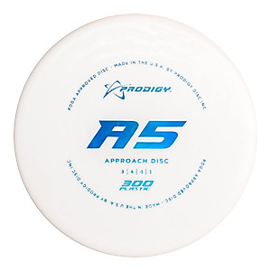 Prodigy Disc 300 A5 | Slightly Overstable Disc Golf Approach | Improve Your Approach Shots | Straight Flying Disc Golf Putter | Comfortable Backhand or Forehand | Great Beginner Disc | Colors may vary