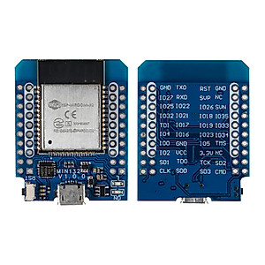 AEDIKO 4pcs ESP32 D1 Mini ESP-32 Micro USB Board WiFi+Bluetooth Development Module Board Base on ESP8266