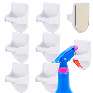 Gsycle Spray Bottle Hanger, 8PCS Spray Bottle Holder Spray Bottle Holder Wall Mount Hooks Spray Bottle Hooks Spray Holder