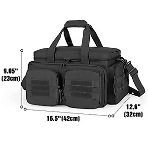 Dragonfly Tactics Tactical Shooting Gun Range Bag for Guns, Pistols, Accesories, Hunting, Airsoft, Ammo, Storage and Other Equipment.