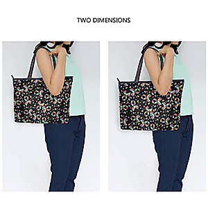 HJJKLLP Women Large Tote Top Handle Shoulder Bags Autism Awareness Breast Cancer Ladies Handbag