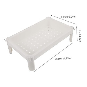 SOESFOUFU 2 Pcs Crevice Storage Rack Unit Shelf Organizer Shoe Storage Rack Laundry Utility Organizer Kitchen Rack Pantry Tower Rack Kitchen Cabinet Rack Toilet Storage Rack White Pp Plastic