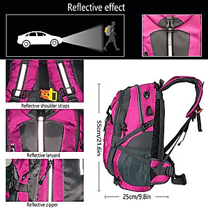 WEREWOLVES 40L Hiking Backpack, Outdoor Travel Camping Sport Lightweight Daypack for Women Men