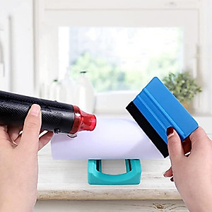 Silicone Cup Cradle for Tumbler Crafting Tumbler Holder with Built-in Slot and Felt Edge Scraper 2 Angle Supports Anti Skidding Tumbler Cradle for Cups and Bottles (Blue)