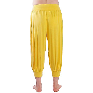 LKXHarleya Women Modal Harem Yoga Pants Loose Casual Fold Over Pilates Capri Pants Yoga Pants