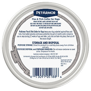 PetArmor Flea & Tick Collar for Dogs, Kills Fleas & Ticks, Long Lasting Protection for 6 Months, Water Resistant, One Size Fits All, 2 Collars