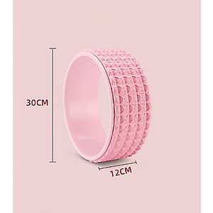 Tpe Yoga Mat Two-Color Thickened Exercise Mat Widened and Lengthened 6MM Fitness Mat Dance Exercise Mat (Pink)
