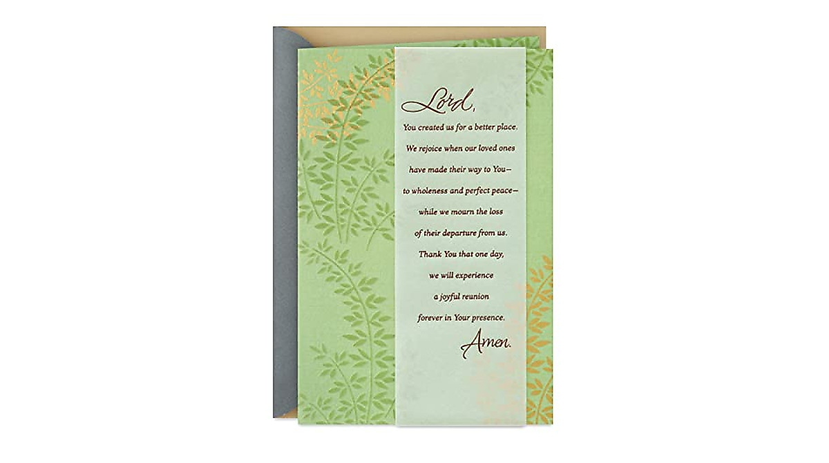 Hallmark DaySpring Religious Sympathy Card | Comfort & Prayer