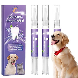 affeeco Pet Oral Repair Gel,Pet Oral Repair Gel for Dogs,Pet Breath Freshener Gel Care Cleaner,Pet Teeth Repairing(3PCS)
