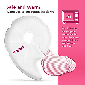 Magic Gel Luxury Breast Therapy Pack | The Breastfeeding Essentials for Nursing Mothers | Includes 2X Breast Ice Packs (Hot or Cold) for Breastfeeding or Breast Augmentation Post Surgery Pain Relief