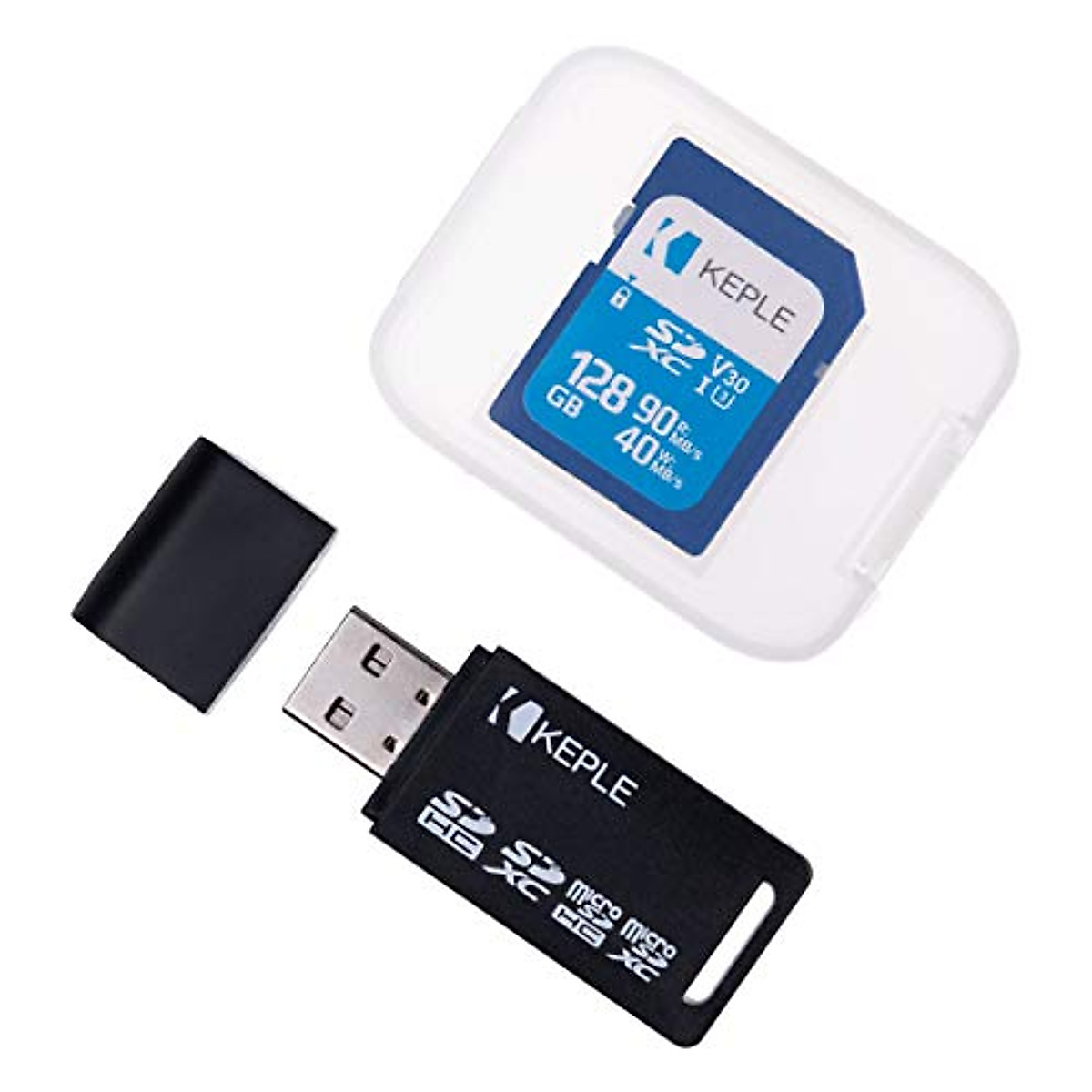 128GB SD Memory Card with USB Reader Adapter Compatible with Nikon COOLPIX S6900 S7000 S9900 S33 S32 S31 S01 S02 S6800, SLR L26 L810 L610 L820 L28, W100 W300 B600 A100 A300 A900 A1000 Digital Camera