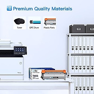 LxTek Compatible Toner Cartridge Replacement for Brother TN450 TN420 TN 450 to use with HL-2270DW MFC-7360N MFC-7860DW MFC-7460DN MFC-7460DN DCP-7065DN (2 Black)
