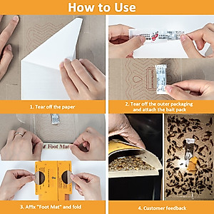 24 Pack Roach Traps Indoor Roach Killer Indoor Infestation, Cockroach Killer Indoor Home Bug Glue Trap Sticky Traps for Insects