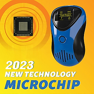 New 2023 Powerful Mouse Mice Rat Bat Squirrel Repellent (with LCD) - Outdoor/Indoor - Electronic Ultrasonic Pest Repeller Plug in - Deterrent Rodent Control - Electromagnetic Waves Repellent