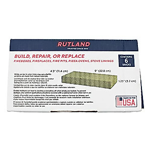 Rutland Products Fire Brick, 6 Count, Pack of 1