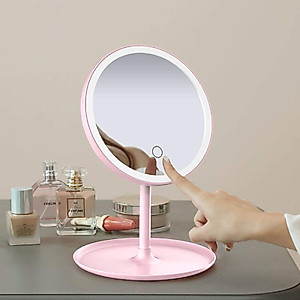 FQYYDD Illuminated Makeup Mirror Make-Up Backlight Led Light Comb Mirror Removable