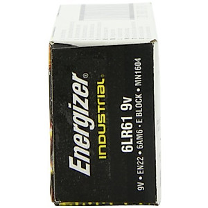 Energizer(R) 9-Volt Alkaline Industrial Batteries (Pack of 3 (12 batteries each))