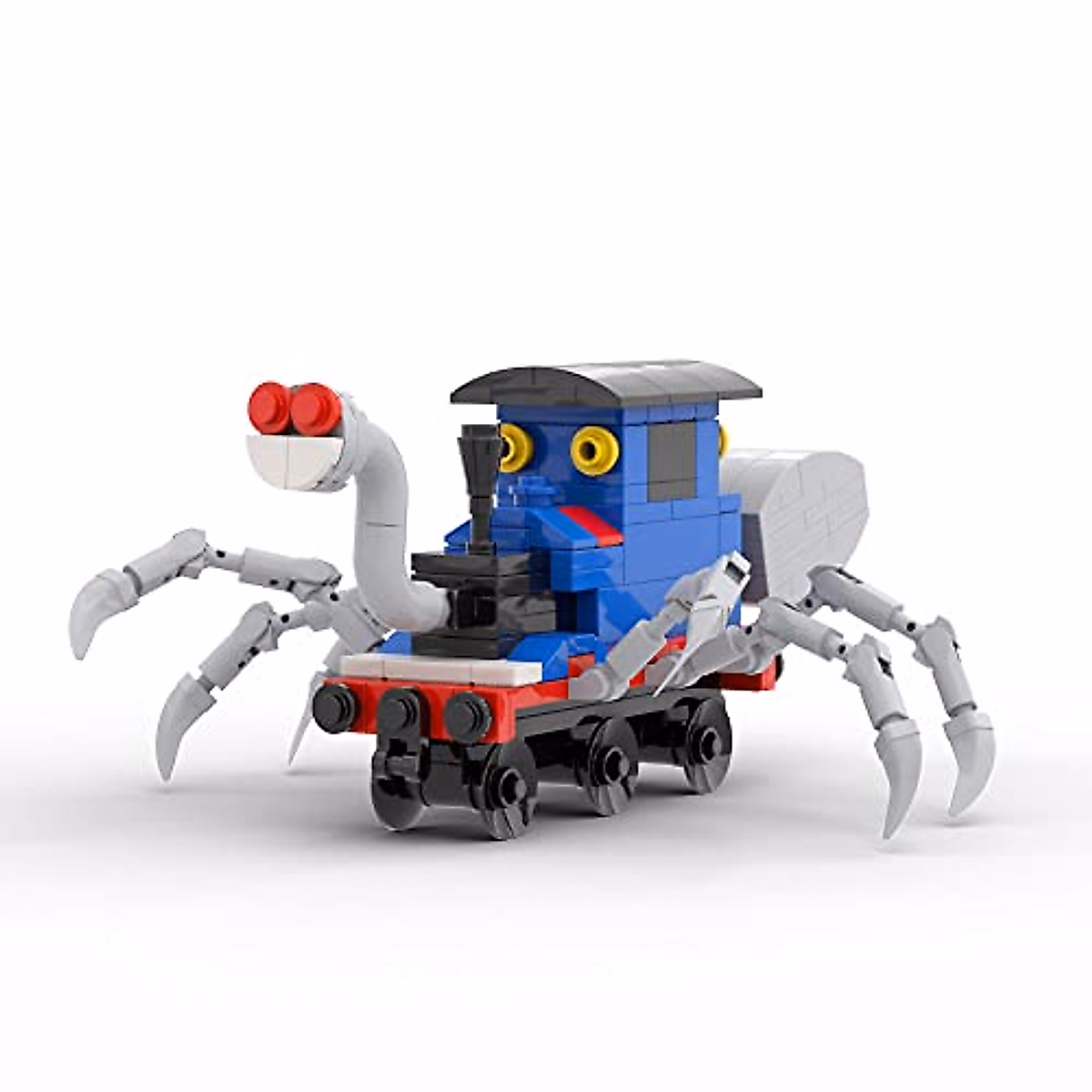 Lebebe Chooo Charlees Spidder Train Building Blocks, STEM Animals Vehicle Action Figure Model Toy, Horror Game Forest Spidder Monster, Easter Day Halloween Birthday Gifts for Kids,Adults (199 Pieces)