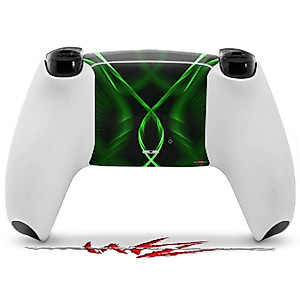 WraptorSkinz Skin Wrap compatible with Sony PS5 DualSense Controller Abstract 01 Green (CONTROLLER NOT INCLUDED)
