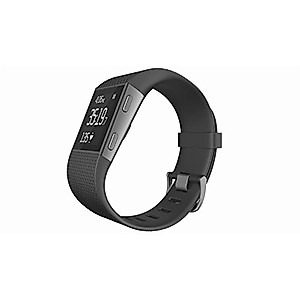 Fitbit Surge Fitness Super Watch (FB501BKL) Black - L - Renewed