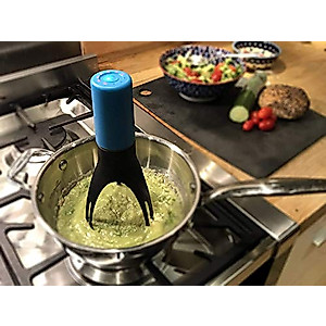 Uutensil Stirr - The Unique Automatic Pan Stirrer - With LED Speed Indicator, Teal