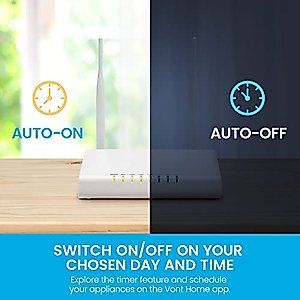 Vont Smart Plug [1 Pack] Alexa Smart Plugs, WiFi + Bluetooth, No Hub Required, Smart Home, Google Home & IFTTT, Voice Command, Timer & Schedules, Control Anywhere, Vacation Mode, ETL & FCC Certified