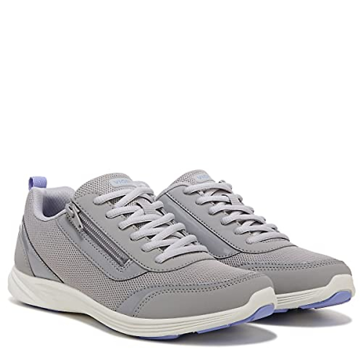 Vionic Women's Agile Cassis Walking Sneaker- Supportive Active Sneaker That Includes an Orthotic Insole and Cushioned Outsole for Arch Support, Light Grey 8 Medium