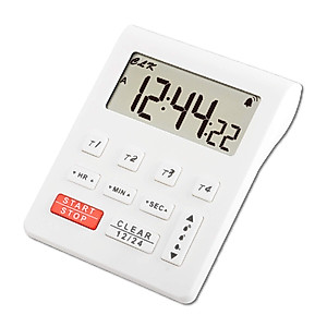 Jayron Desktop Digital Countdown Kitchen Timer,Clock,Counting,Loud Alarm,Battery Replaceable,for Wedding Retired Lab Homework Exercise Sports Fitness Classroom Meeting Work Kitchen Cooking(White)